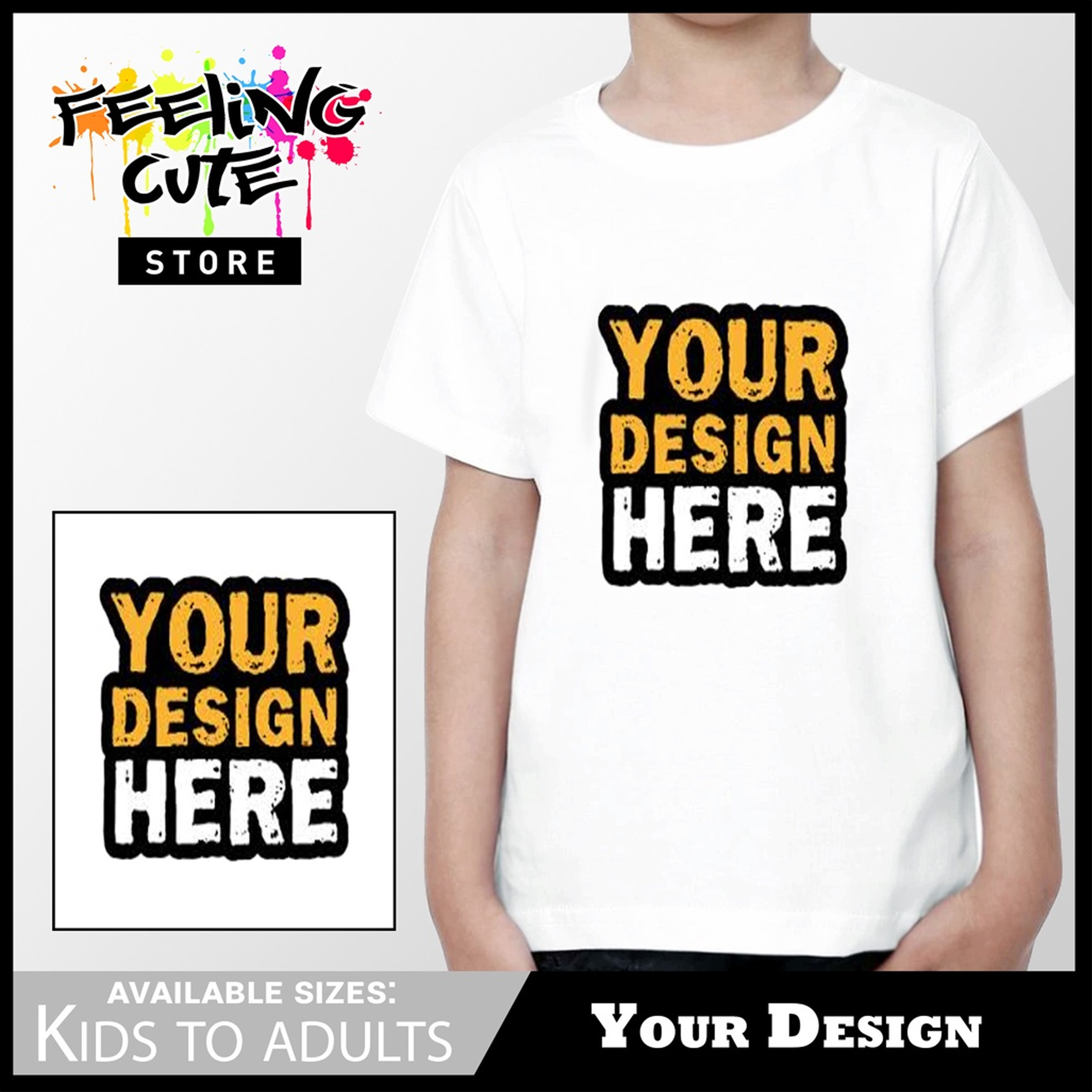 Personalized Your Design Here Shirt Kids to Adults Unisex | Lazada PH