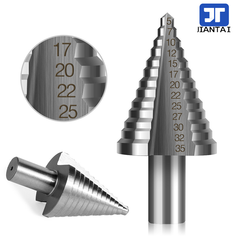 5-35mm HSS Large Cobalt Hole Titanium Cone Step Drill Bit Tools High ...
