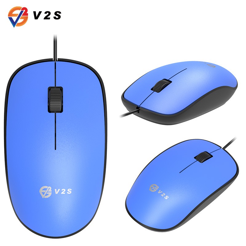V2S MS-102 Wired Gaming Mouse Black Office Gaming Wired RGB Lightweight ...