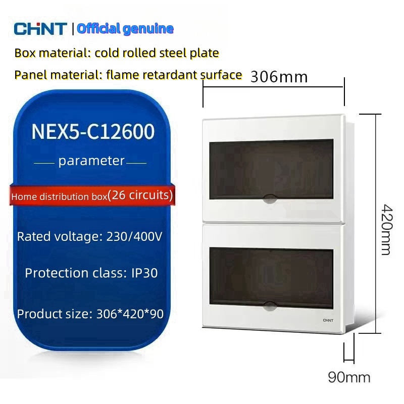 CHINT 4/6/9/13/26 Ways Electric Box Cover Breaker Enclosure ...