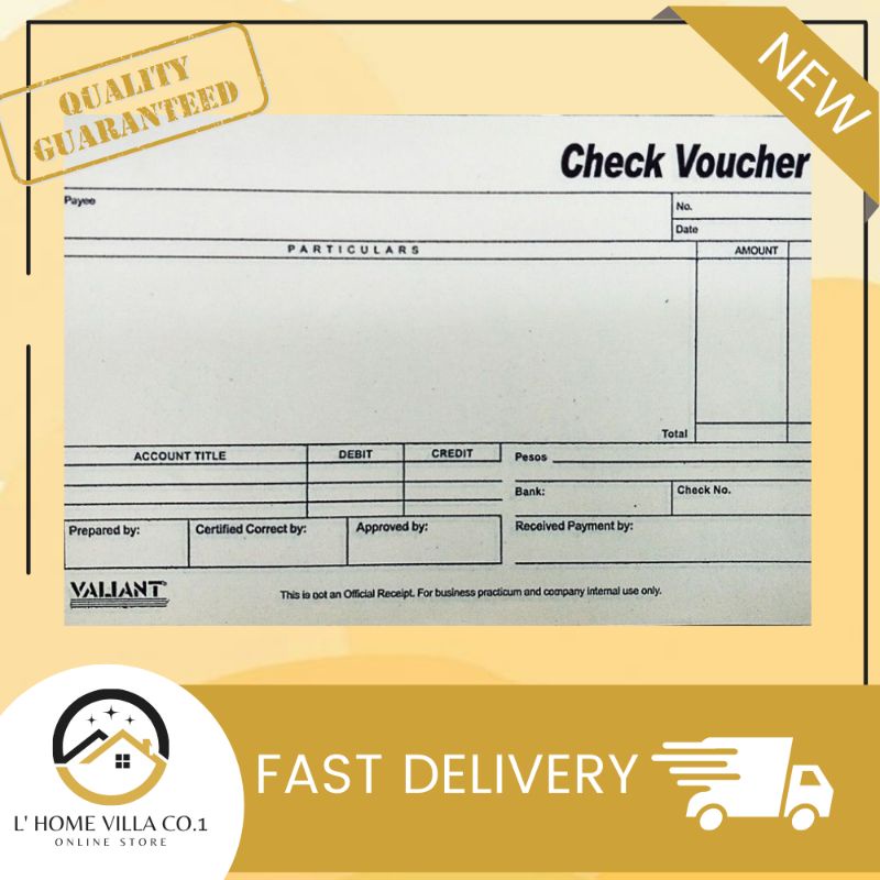L'VILLA Business Forms Check Voucherziy | Lazada PH