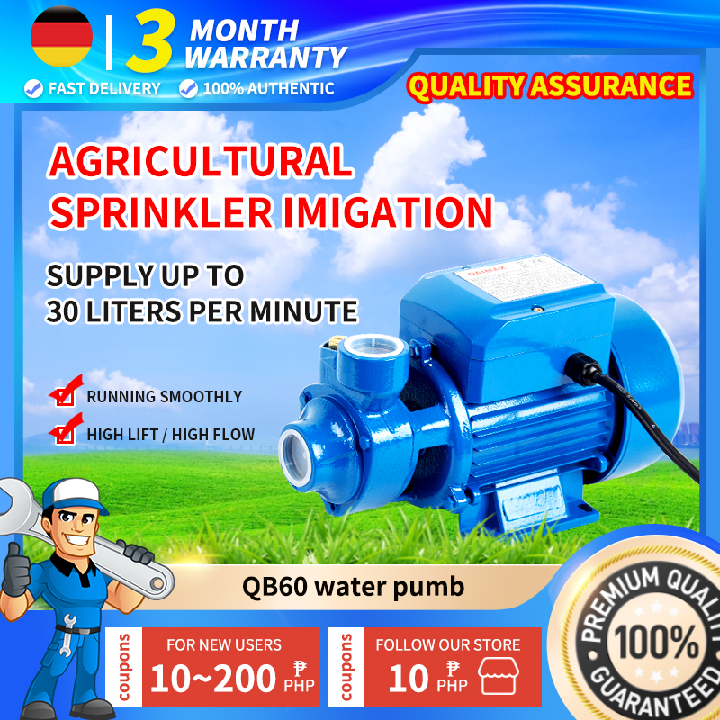 QB60 0.5HP Electric Jet Water Pump Heavy Duty Peripheral Booster Pump ...