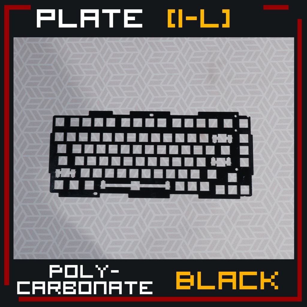 [I-L] PMX.GG Keyboard Polycarbonate Plate - BLACK SMOOTH | Lazada PH