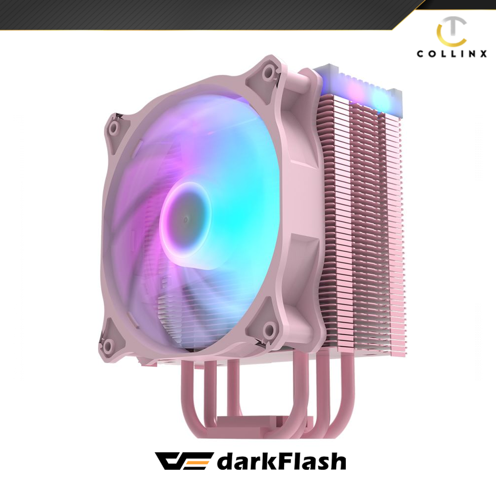 DarkFlash DarkAir ARGB CPU Cooler | White, Black, Pink |High Cooling ...