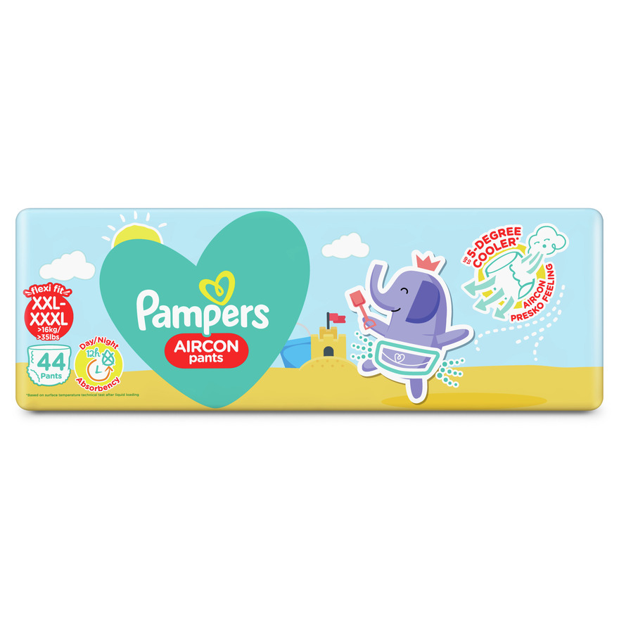 PAMPERS Aircon Pants Singles XXL 44 Pieces | Lazada PH