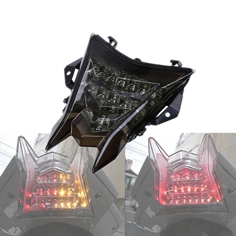 Motorcycle Sequential LED Tail Lights Brake Rear Turn Signals ...