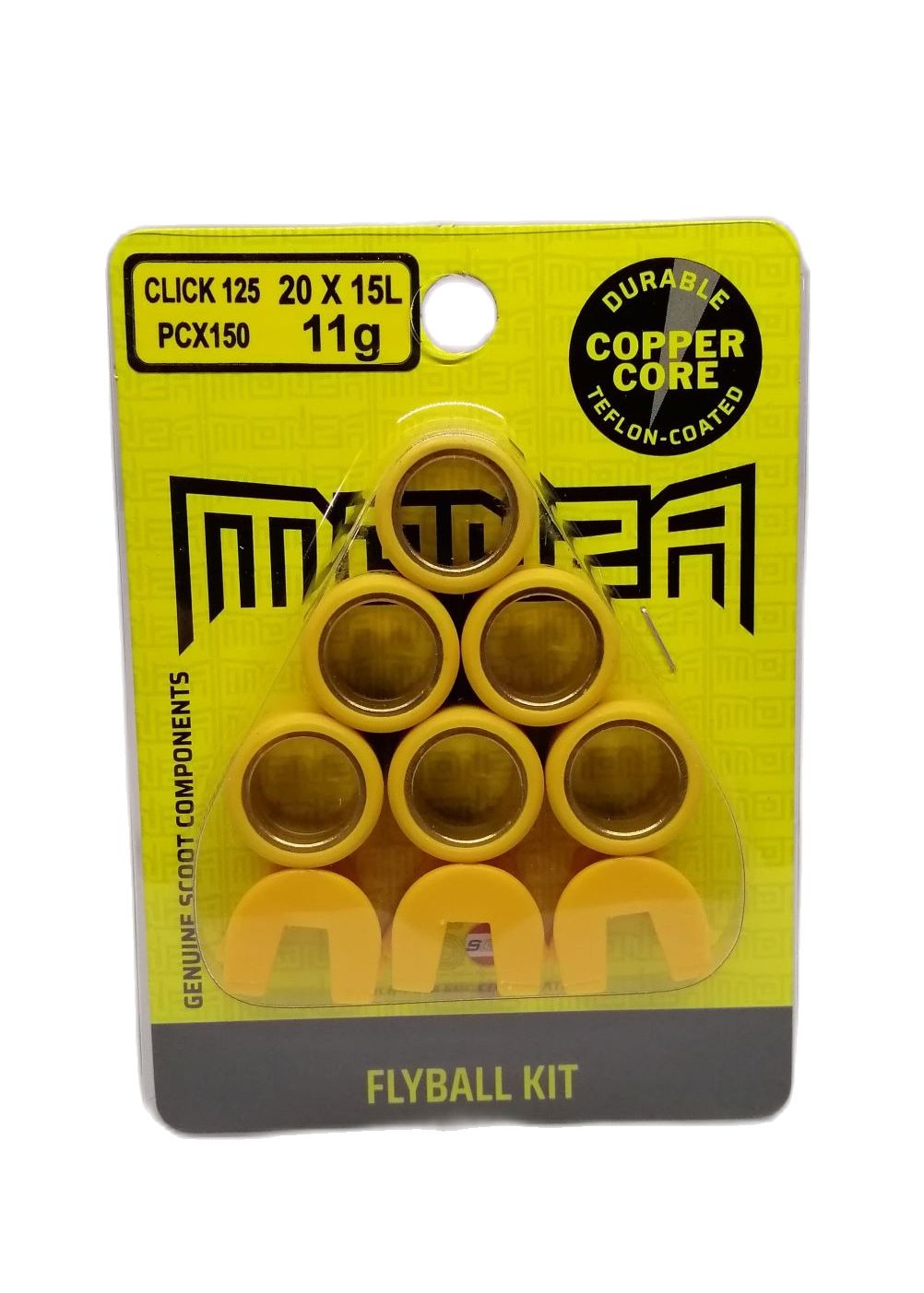 (11g) Monza Scooter FlyBall (w/ Free Sliders) Pulley Ball Honda Click ...