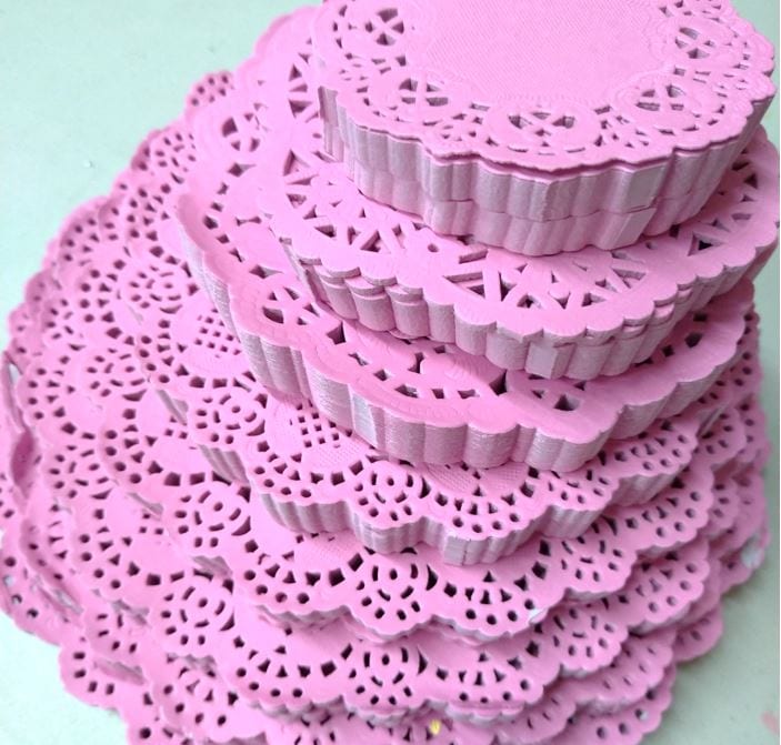 Large Pink Paper Doilies - Classic (Available Sizes: 7.5" - 10.5 ...
