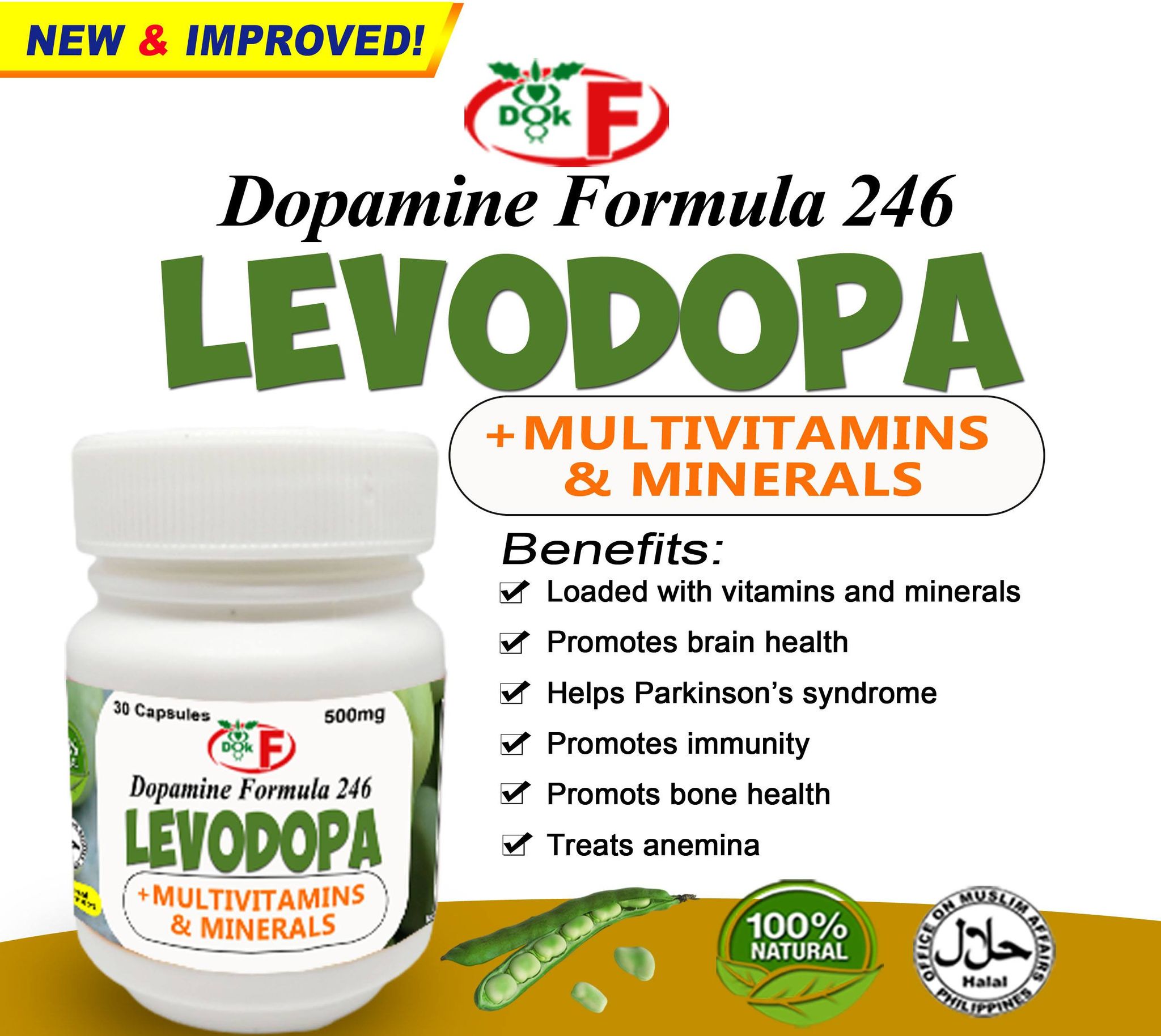 DOPAMINE FORMULA 246 LEVODOPA CAPSULES (MAIN) | Lazada PH
