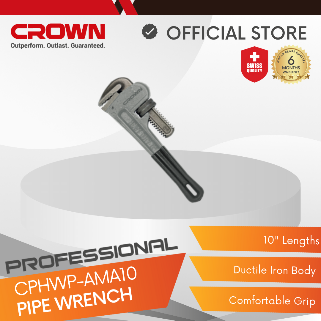CROWN Pipe Wrench 10" CPHWP-AMA10 | Lazada PH