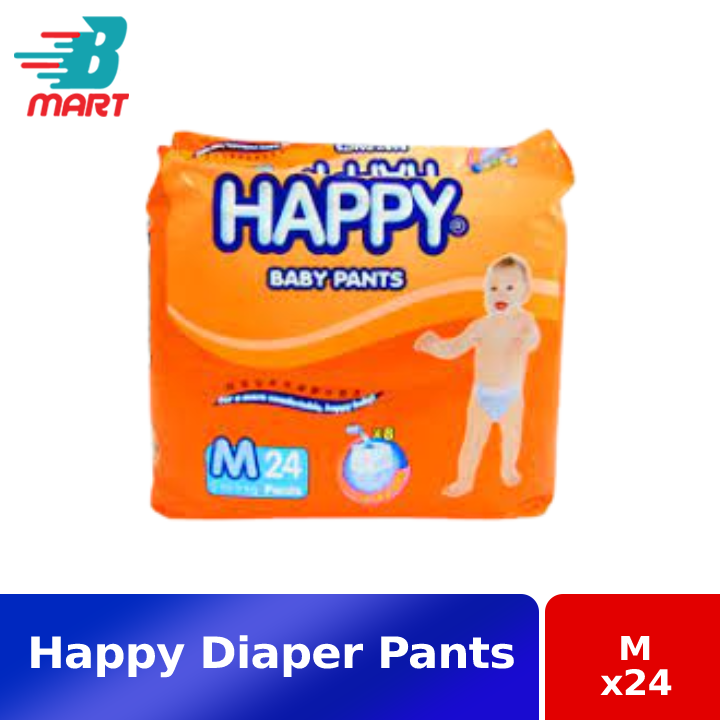 Happy Diaper Pants M 24'S | Lazada PH