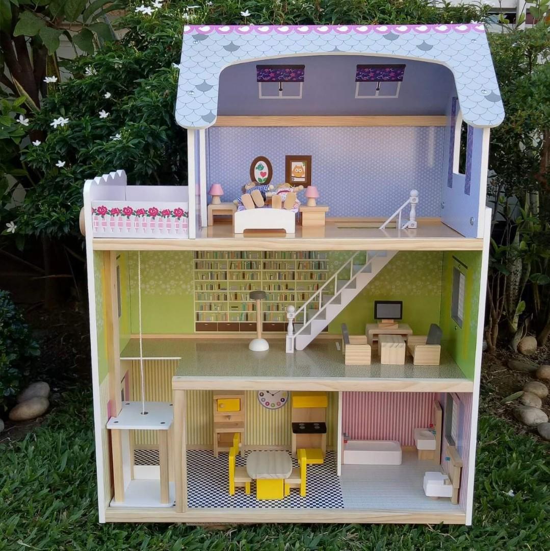 Wooden Playtive Kids Life Size Doll House | Lazada