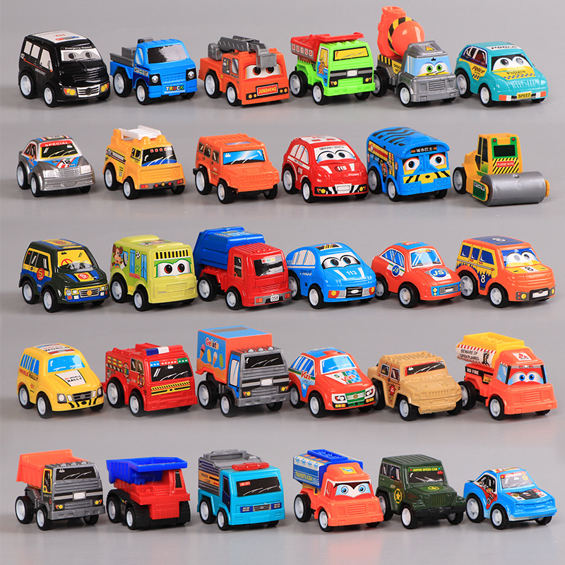 50 PCS Cute Mini Car Toys Set for Kids Baby Toys Engineering Truck Car ...
