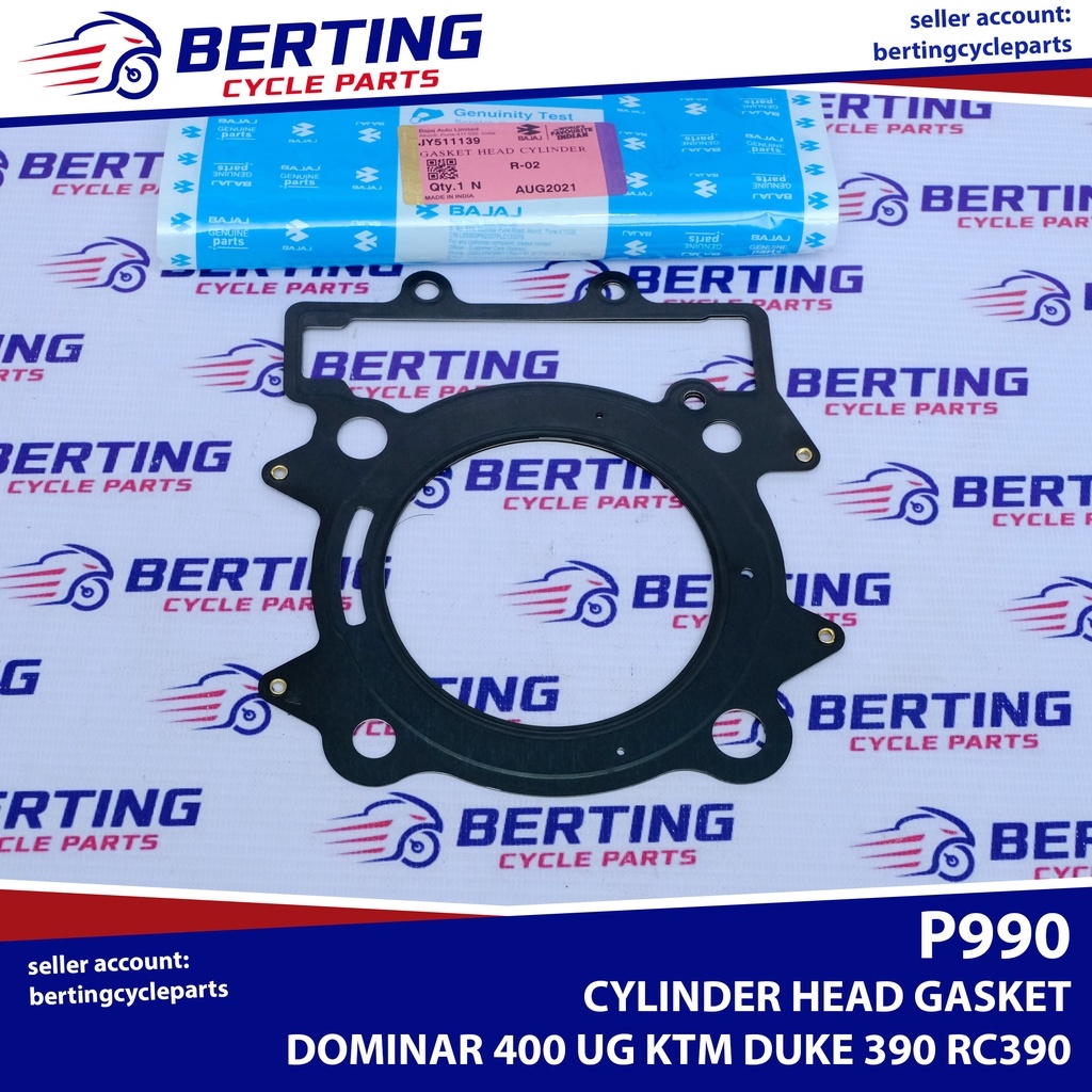 CYLINDER HEAD GASKET Dominar 400 UG KTM Duke 390 RC 390 Genuine ...