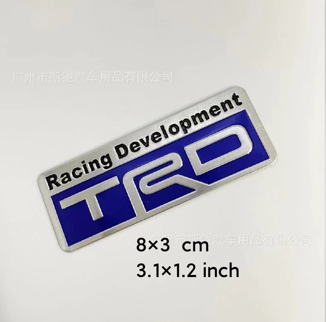 cod motorcycele car universal 3d alloy sticker TRD sports sticker ...