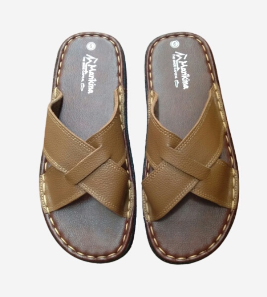 MEN SLIPPER PURE LEATHER FOR MEN WITH CLASSIC EKIS DESIGN MADE IN ...