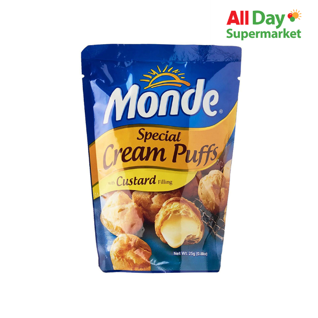 Monde Special Cream Puffs Custard 25G | Lazada PH