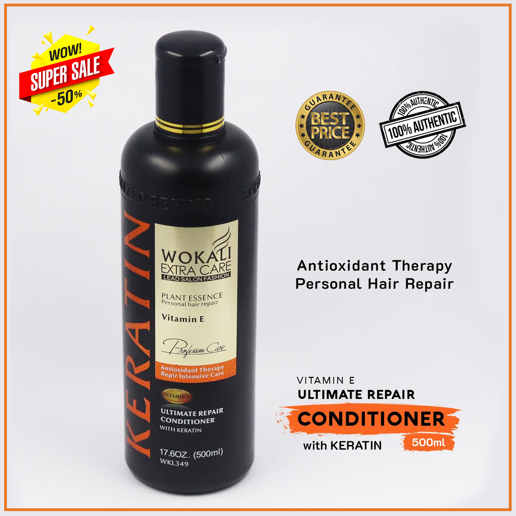 WOKALI Keratin Hair Treatment Conditioner (500ml) | Lazada PH