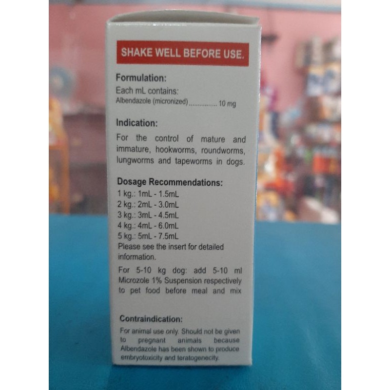 ec0xeejw MICROZOLE ALBENDAZOLE 30ml 10mg/ml | Lazada PH