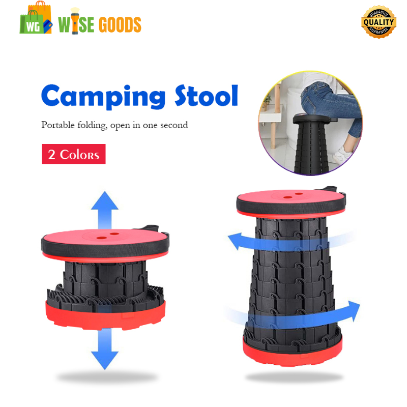 Portable Retractable Folding Stool,Collapsible Telescoping Foldable ...