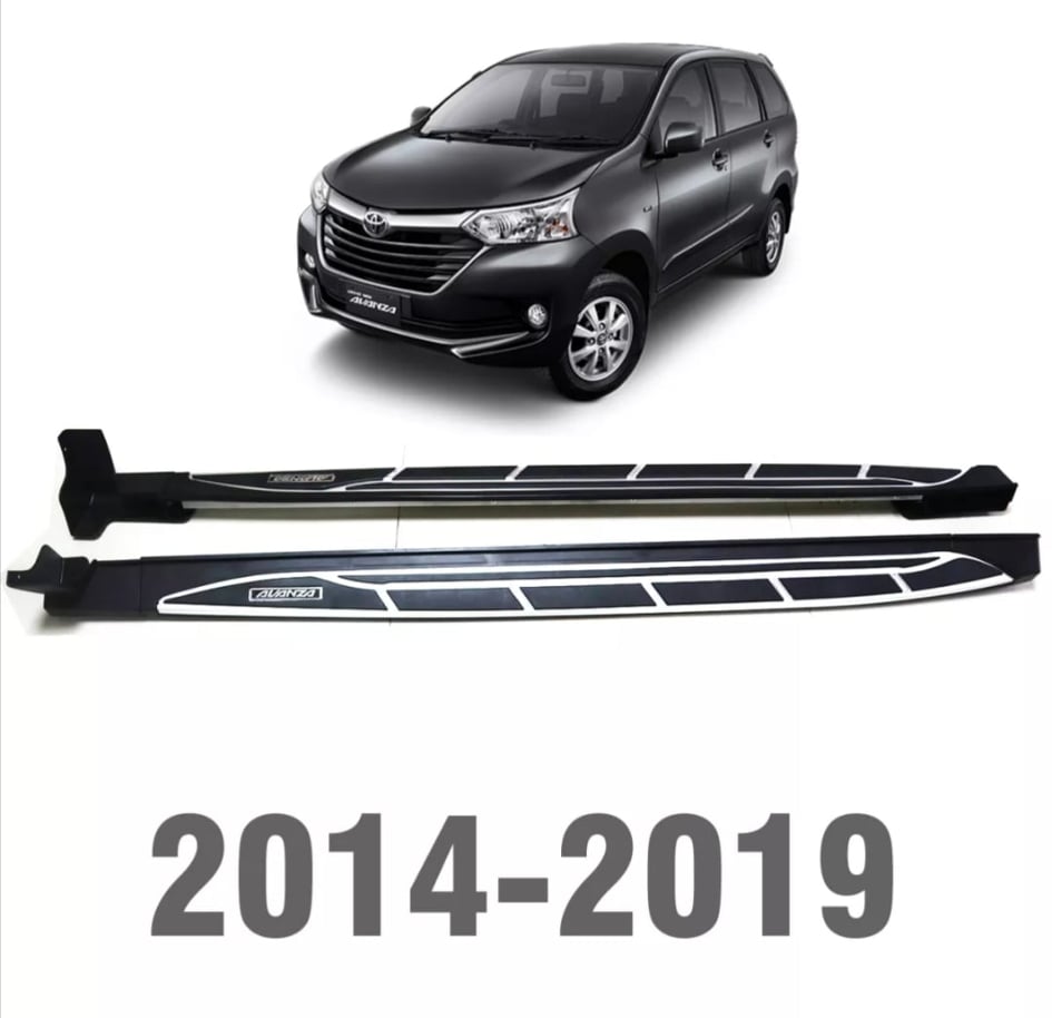 Toyota Avanza 2014-2019 Stepboard (Silver/Black) Step Board Running ...