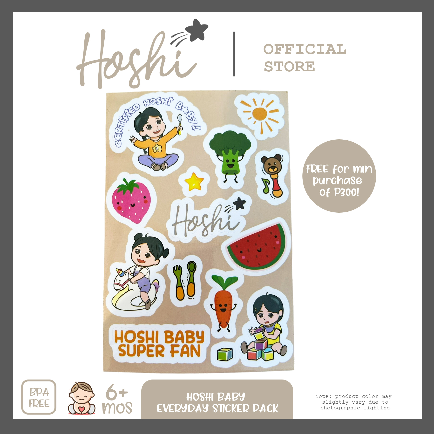 FREE Hoshi Baby 2025 Everyday Sticker Pack | Lazada PH