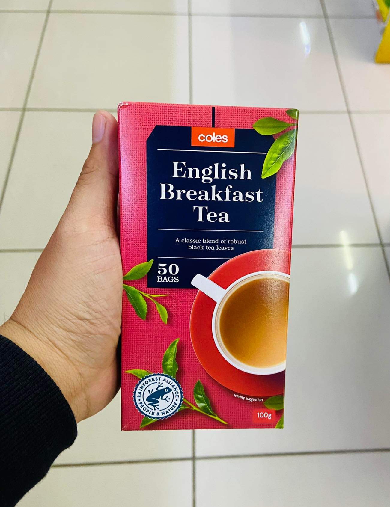 Coles English Breakfast Tea & Earl Grey Tea 50bags / 100g ️ | Lazada PH