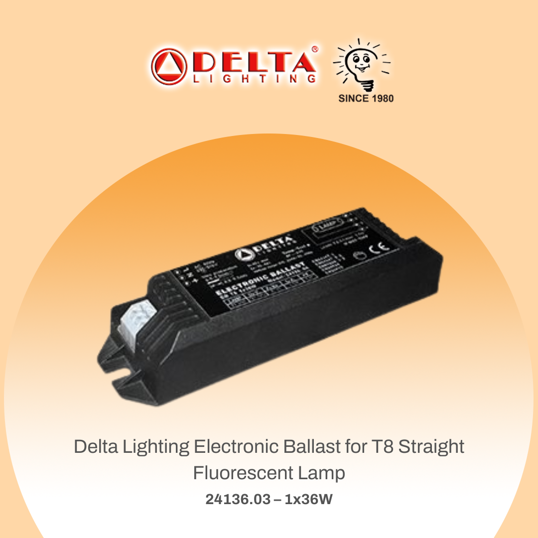 Delta Lighting Electronic Ballast for T8 Straight Fluorescent Lamp ...