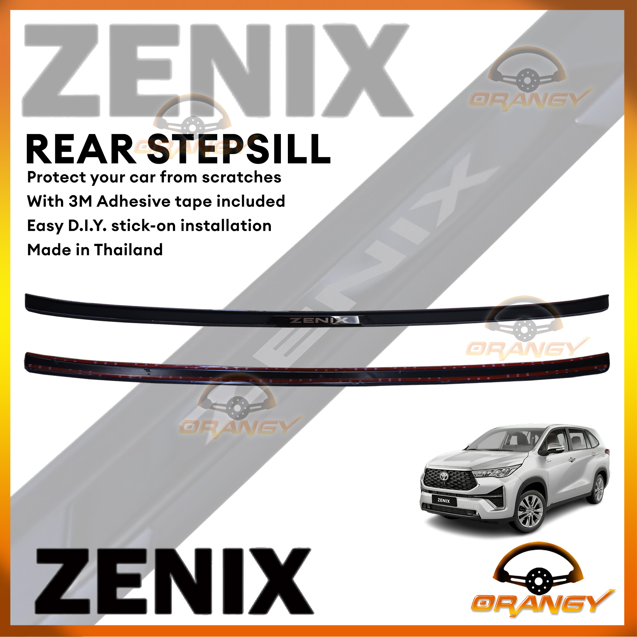 Toyota Innova Zenix 2023 to 2024 OEM Rear Stepsill / Rear Bumper Guard ...
