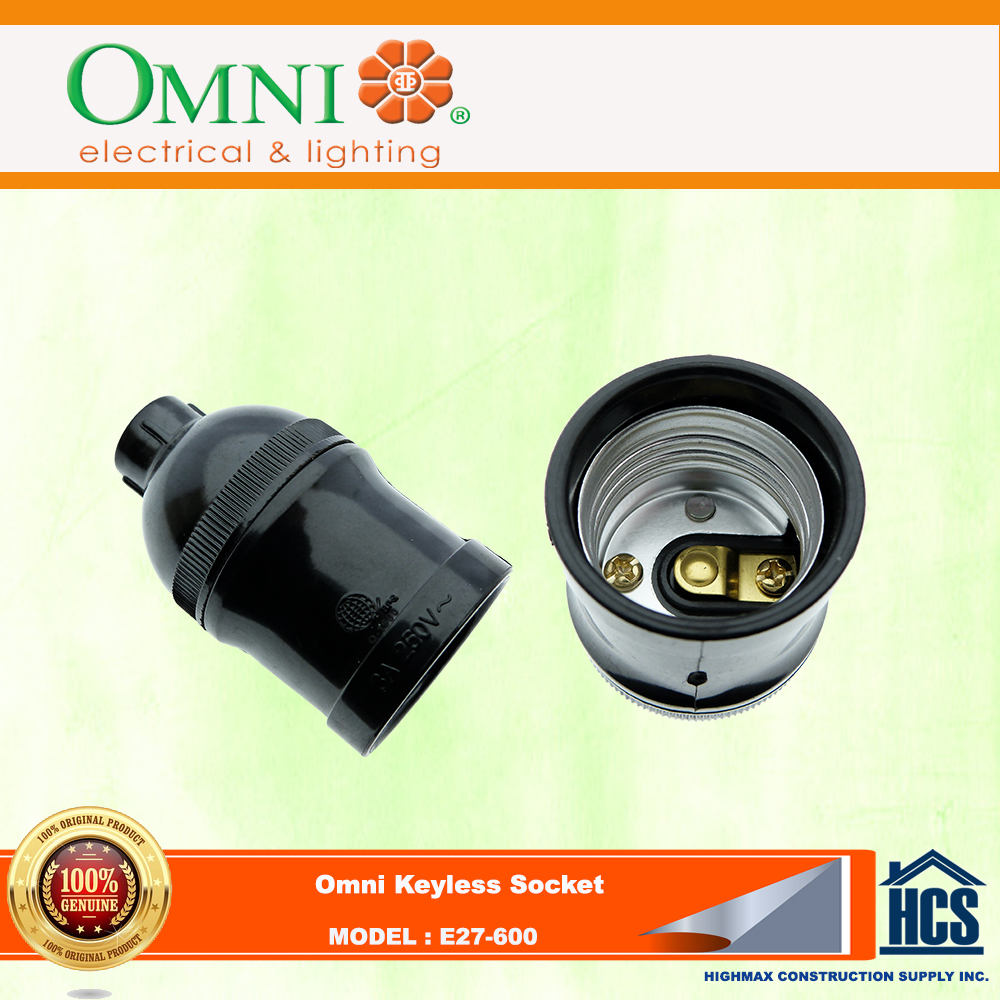 Omni Keyless Socket 3A 250V E27-600 | Lazada PH