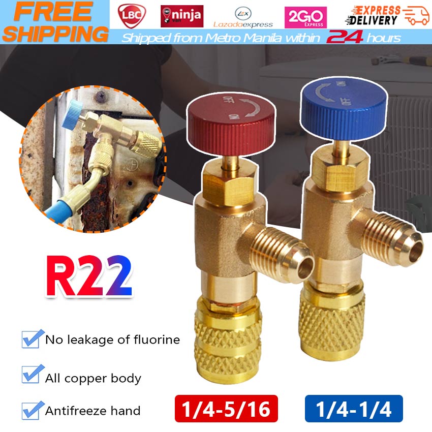 【Local Warehouse】【 R410 / R22】Liquid Safety Valve R410 R22 Air Conditioning Pressure Valve ...