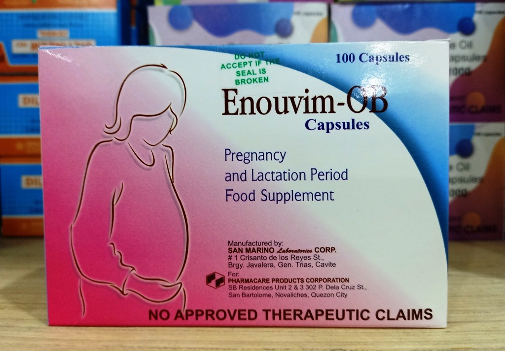 Pregnancy and Lactation Period Supplements - Enouvim-OB 100's | Lazada PH