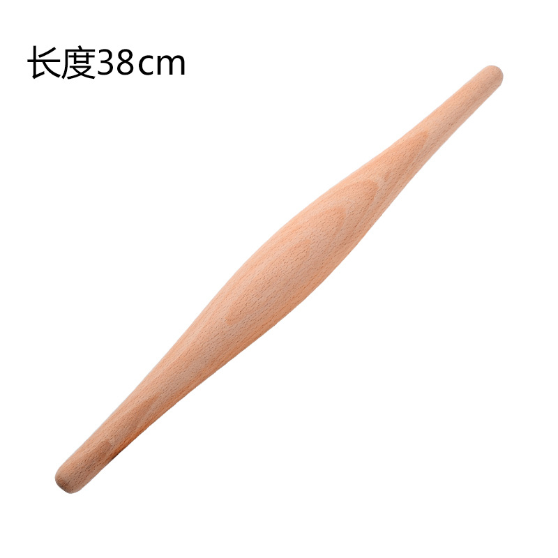 Belly rolling pin bold household dumpling skin pointed solid wood dough ...