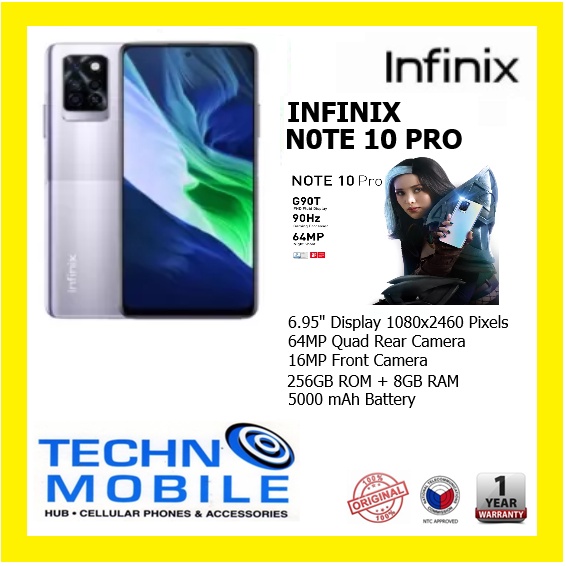 Infinix Note 10 Pro 8+256 ROM, 1 year warranty | Lazada PH