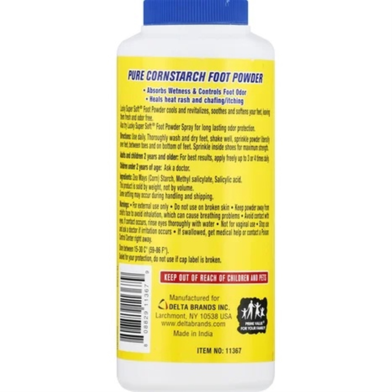 Lucky Super Soft Foot Powder Pure Cornstarch 142g | Lazada PH