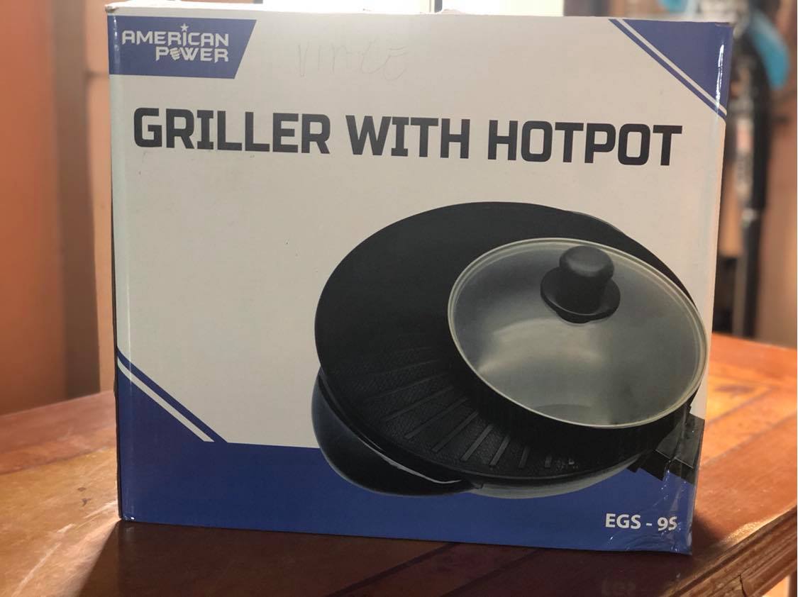 American Power GRILLER with HOTPOT EGS-9S, 230 V, 1400W | Lazada PH