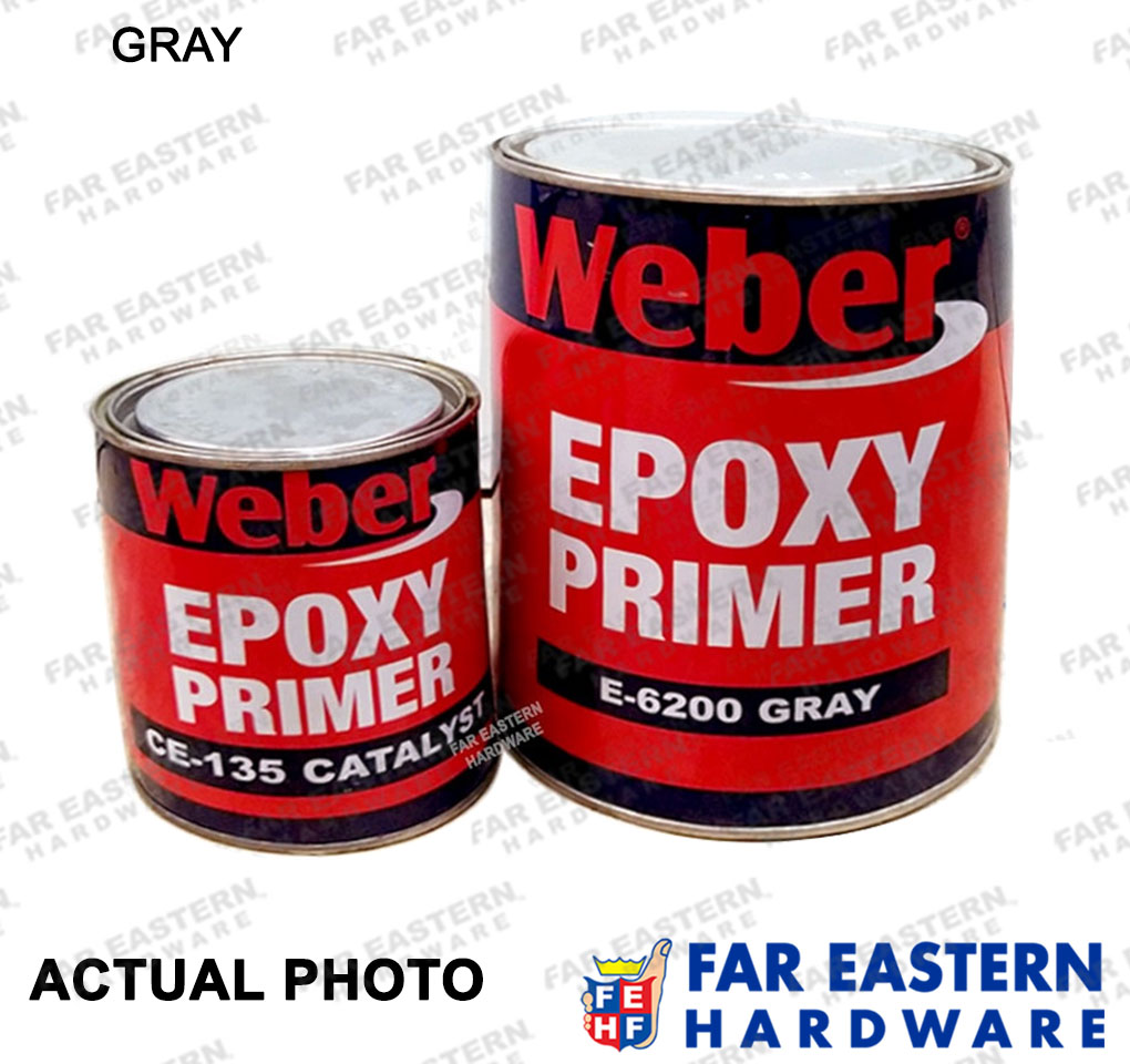 WEBER Epoxy Primer Gray | Black Set 1L | Gallon w/ Catalyst | Lazada PH