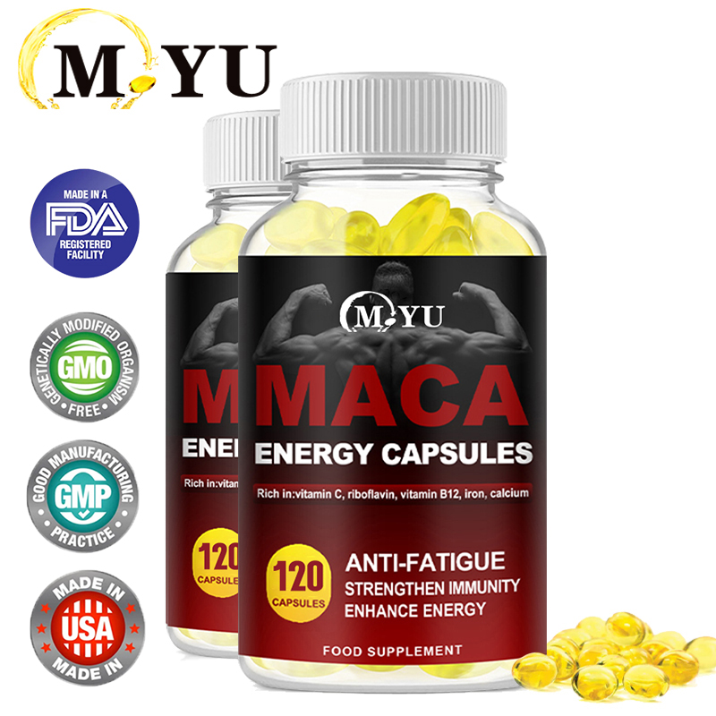 Organic Maca Root Capsules 120 Vegetarian Pills Peruvian Maca Extract ...