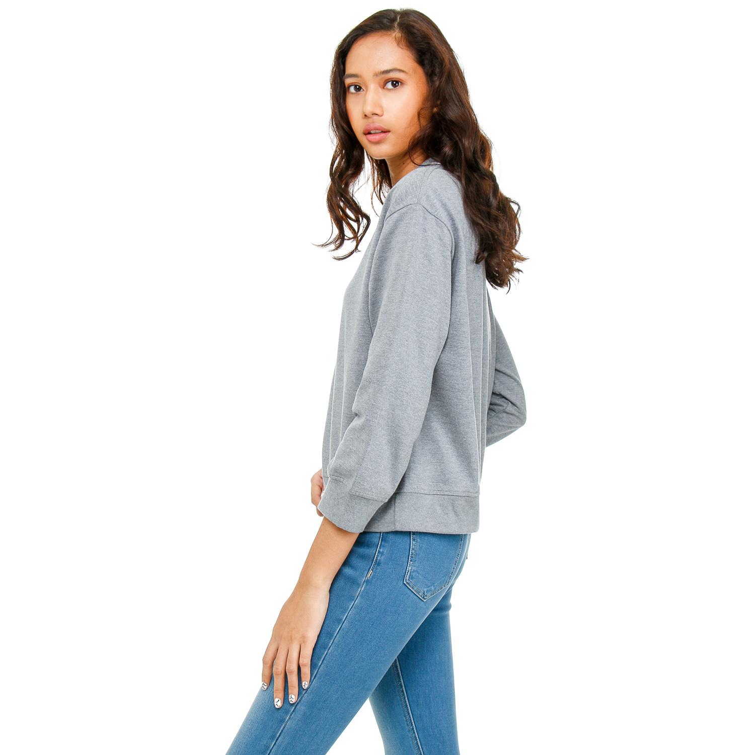 Baleno Ladies’ Plain Sweater in Gray | Lazada PH