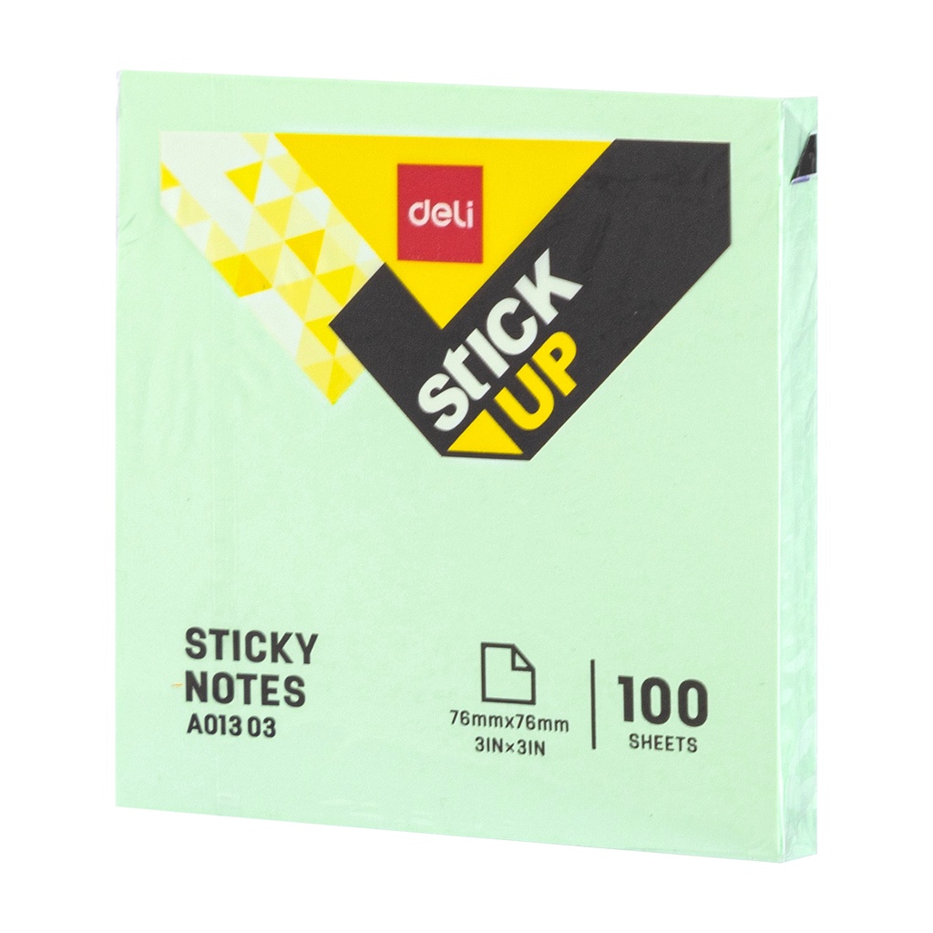 Deli Sticky Notes 100 Sheets Portable Notepads Memo Pad Student ...