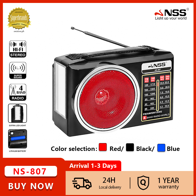 NSS Electric Dual Power Radio Speaker 3 Band (FM/AM/SW) Microusb type ...