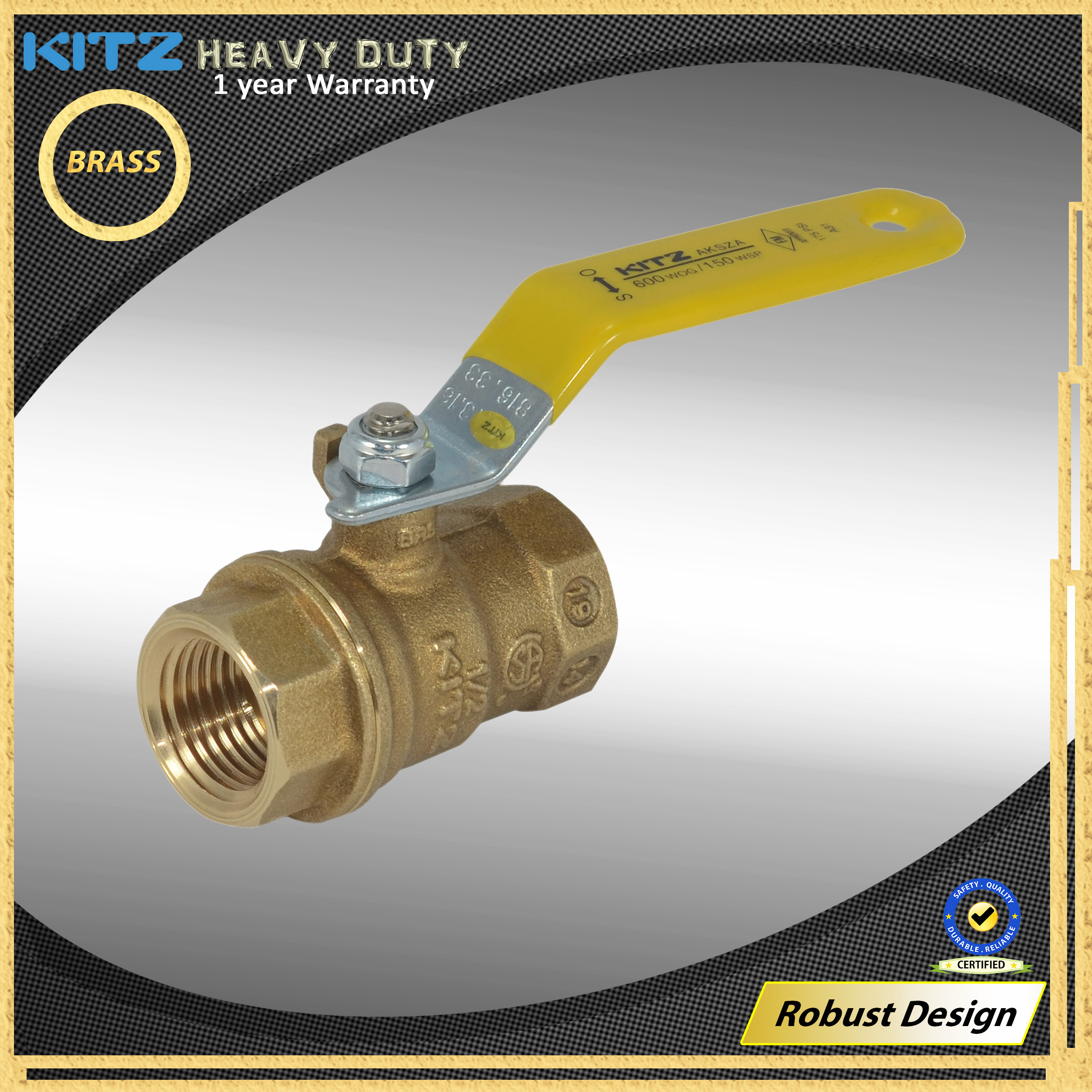 Ball Valve 1/2 BRASS TYPE KITZ BRAND | Lazada PH