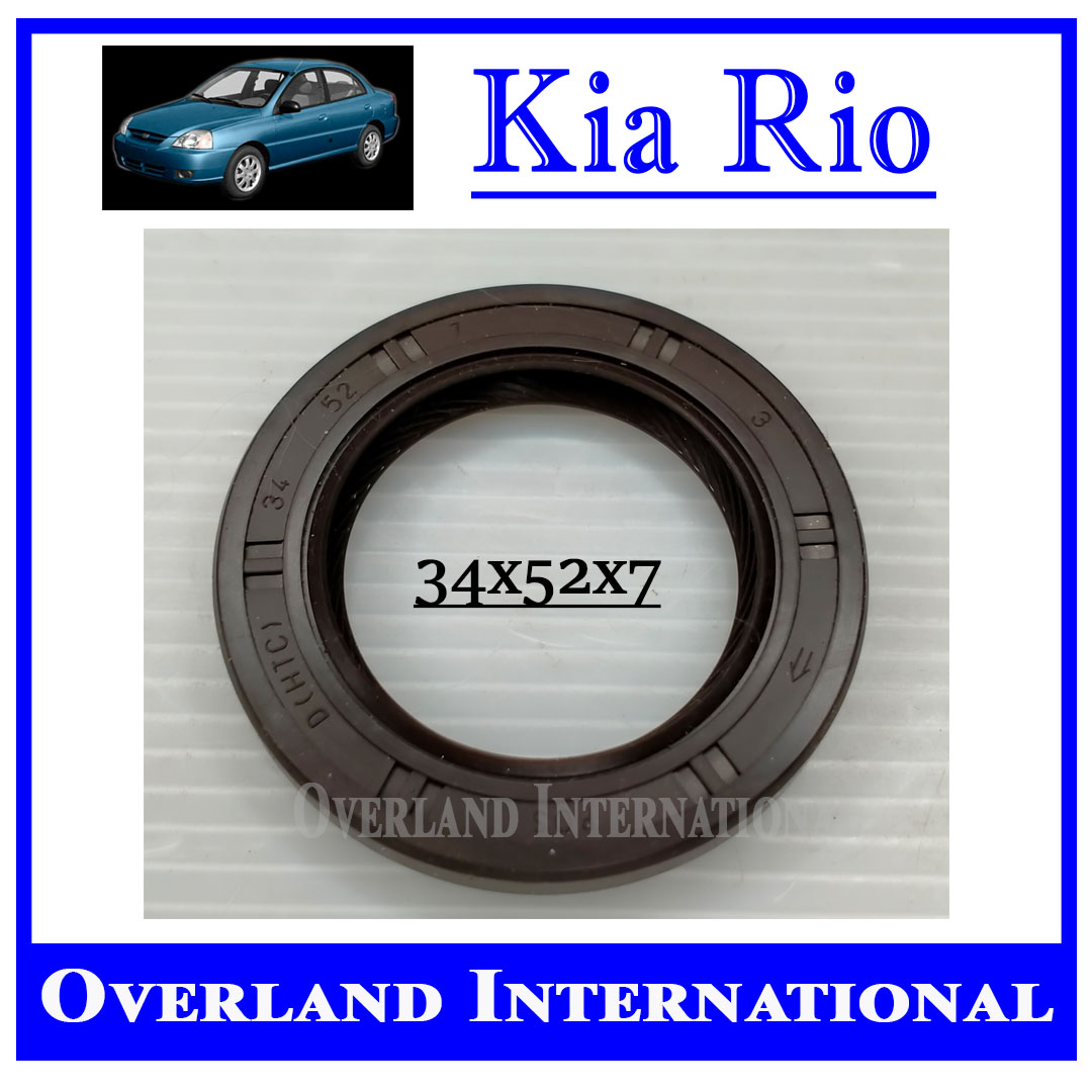 OIL SEAL, CAMSHAFT, Front (34x52x7), For Kia Rio Y2003-2005, OK30E-10-602 | Lazada PH
