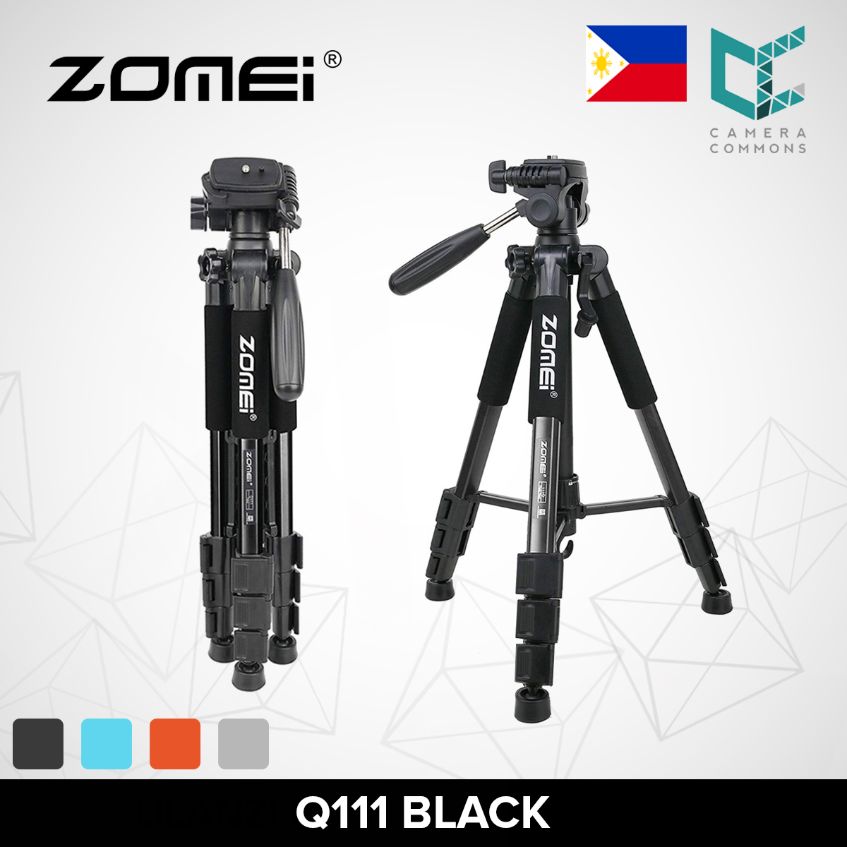 Zomei Q111 Tripod Professional Portable Travel Aluminum Pan Head for SLR DSLR Digital Camera ...