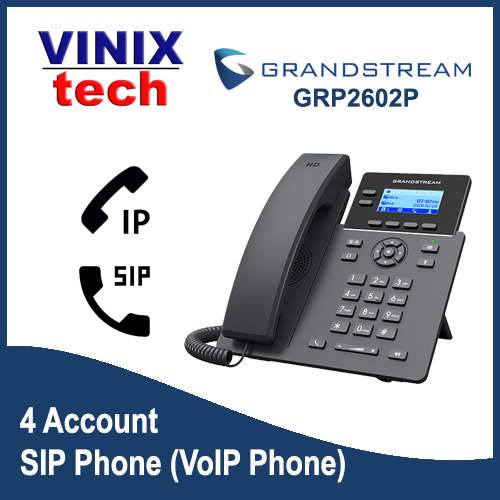 Grandstream GRP2602P (2-line 4 Account model designed with zero-touch ...