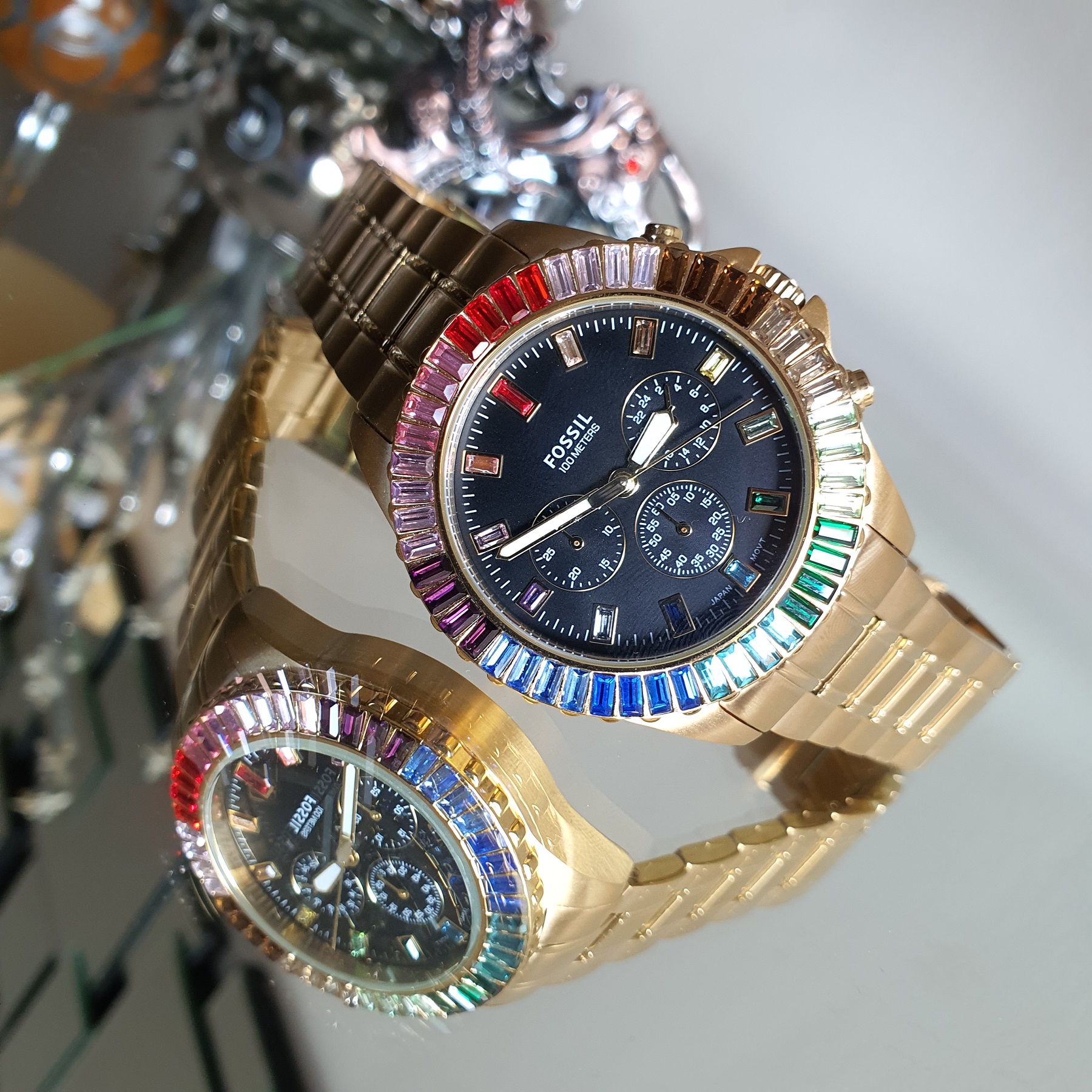 Stainless Steel Watch With 1 Year Warranty On Mechanism Fossil Garrett ...