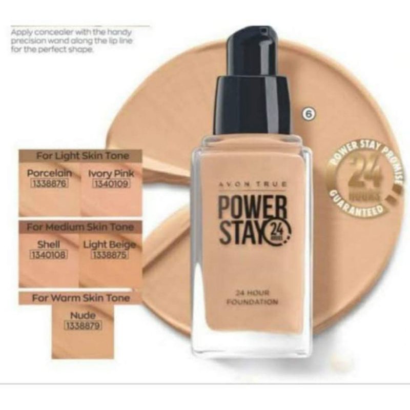 AVON TRUE POWER STAY 24-HOUR LIQUID FOUNDATION 7mL | Lazada PH