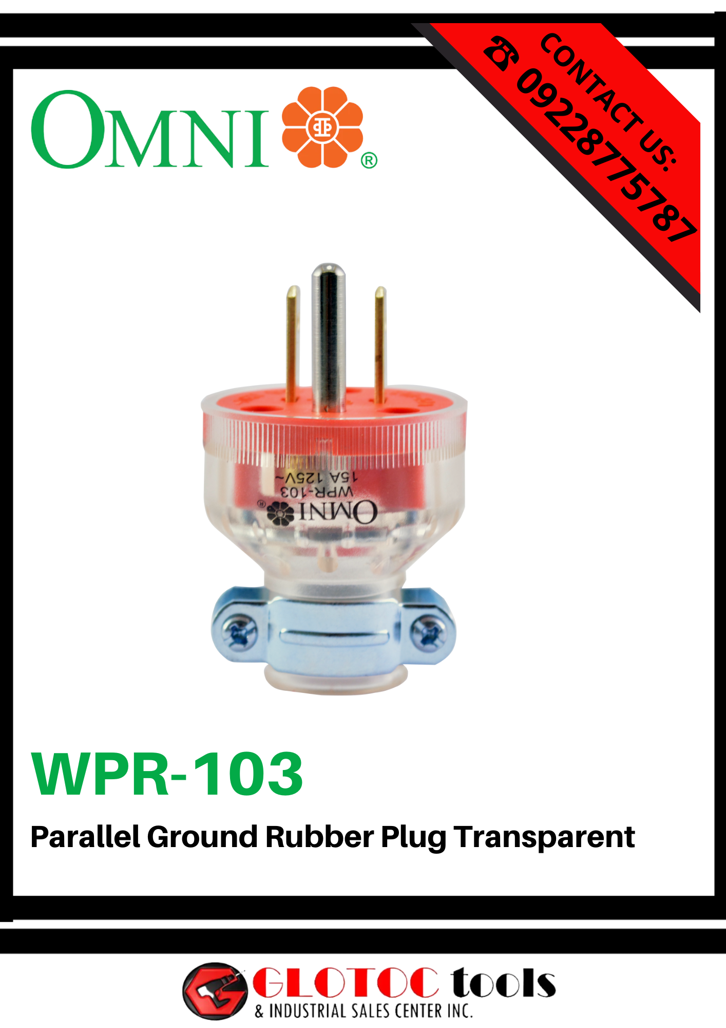 OMNI Parallel Ground Rubber Plug Transparent WPR-103 | Lazada PH