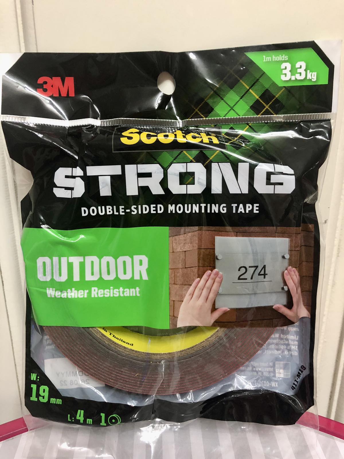 3M Scotch Strong Mounting Tape For Indoor and/or Outdoor (Also Avail in ...