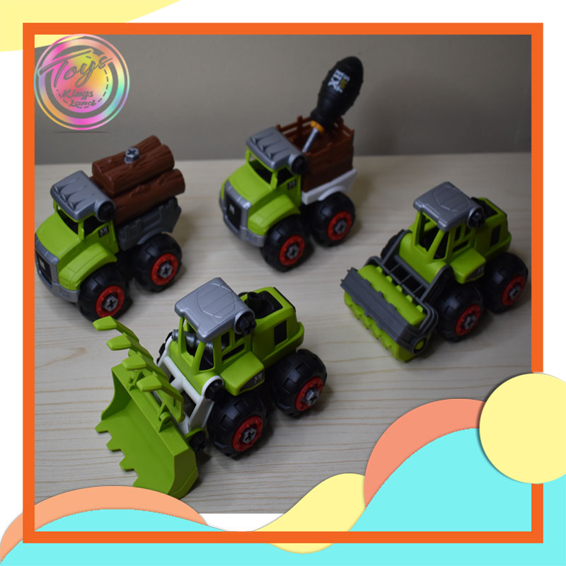 Toys Kingsland 4 in 1 Logging Truck Toy for Kids, Building Vehicle Play ...